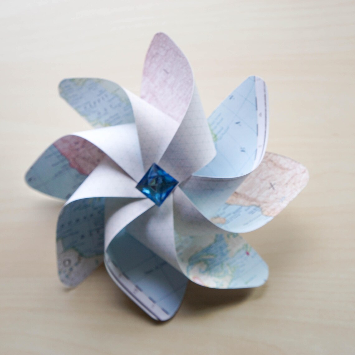 Pinwheels Map Pattern Beautiful Double Spinners for - Etsy