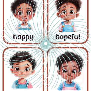 Emotion Flashcards, Feeling Cards for Toddlers and Preschool, Dark ...