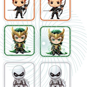 Superhero Match Game for Toddlers and Preschool Busy Activities, Fun ...