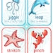 Movement Cards for Toddlers and Preschool Ocean Animals, Busy ...