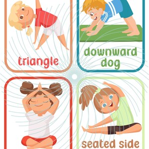 Movement Cards for Toddlers and Preschool Yoga Kids, Busy Activities ...