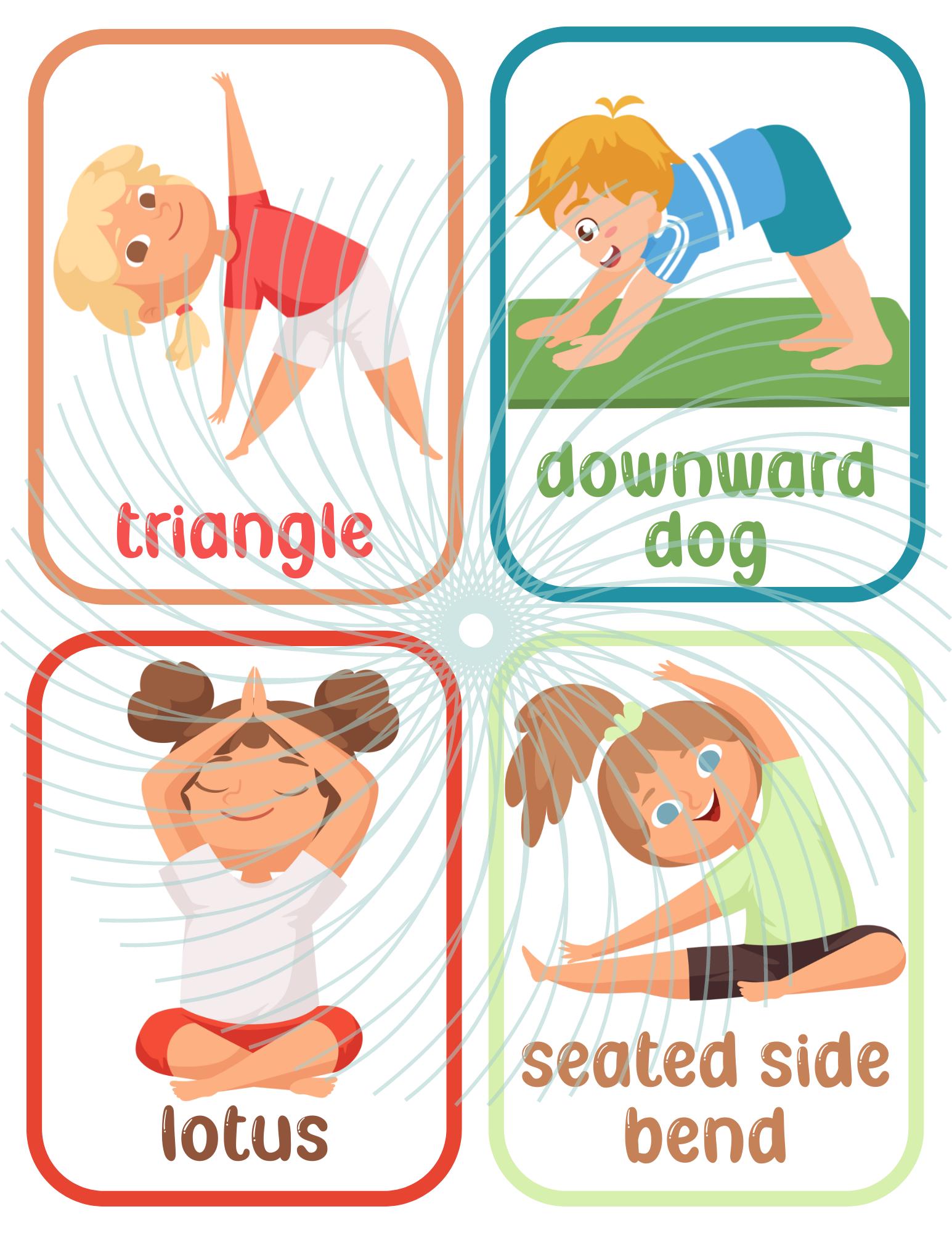 Movement Cards for Toddlers and Preschool Yoga Kids, Busy Activities ...