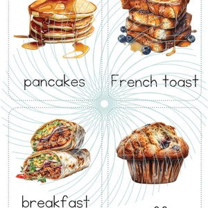 Flashcards - Breakfast Foods, Curiosity Cards for the Growing Mind ...