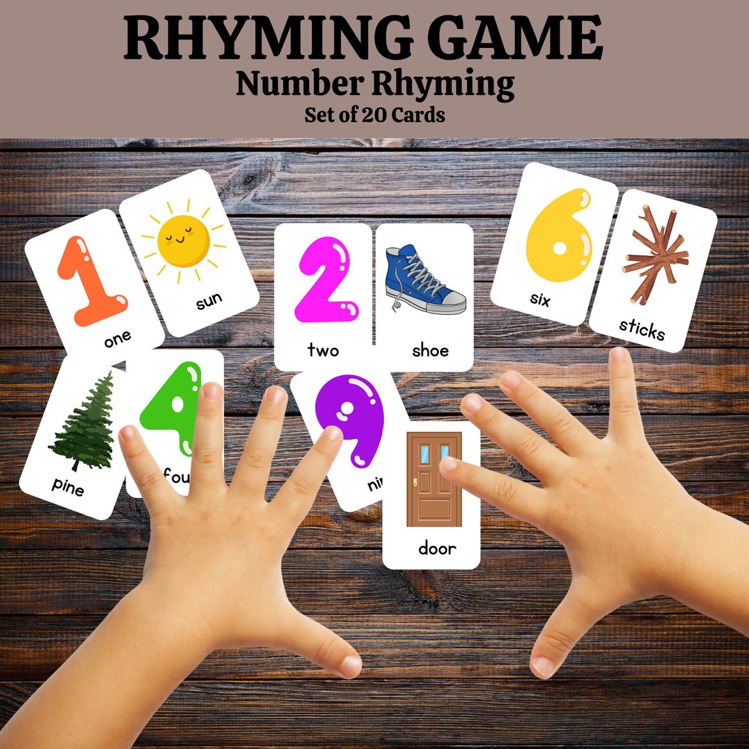 Rhyming Cards - Rhyme to Number Names - for the Growing Mind ...