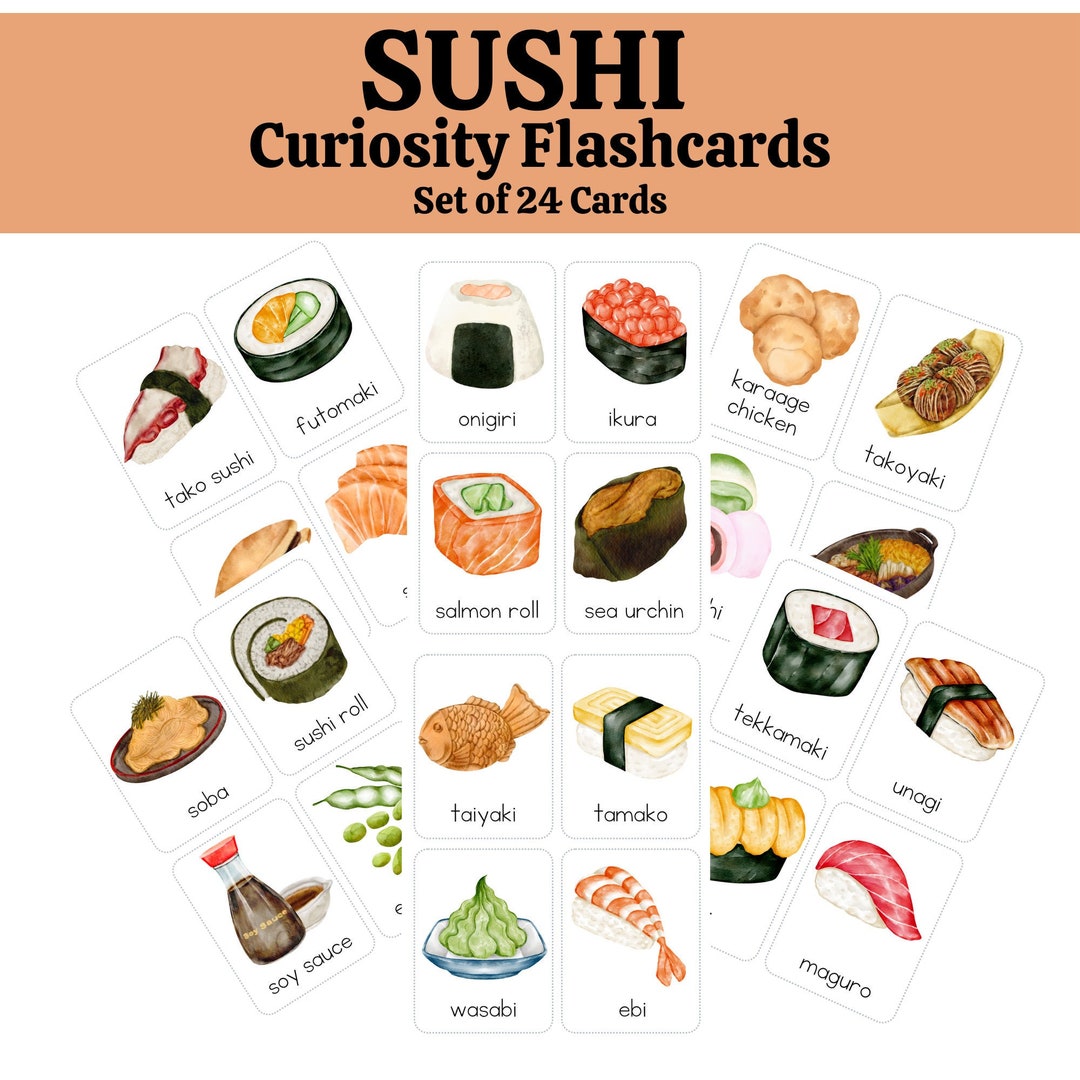 Flashcards - Sushi Foods Curiosity Cards for the Growing Mind ...