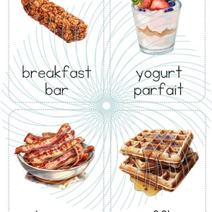 Flashcards - Breakfast Foods, Curiosity Cards for the Growing Mind ...
