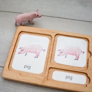 Farm 3 Part Cards for Toddlers and Preschool Nomenclature, Busy ...