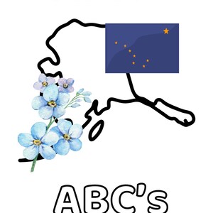 Abc's of the 50 States, Printable Booklet by State, Toddler, Child ...