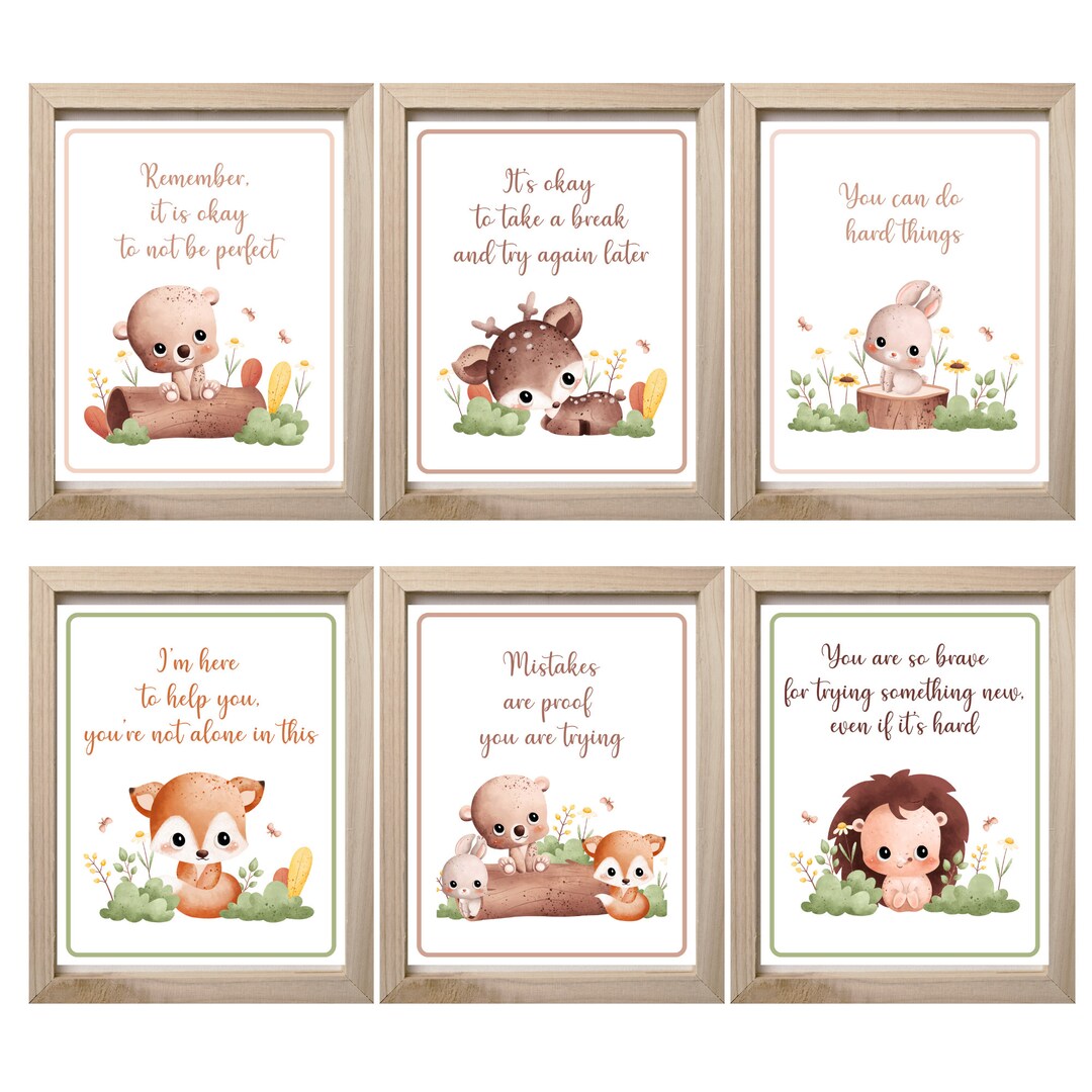 Child Affirmation Posters Set of 6, Home Decorating, Child's Room ...
