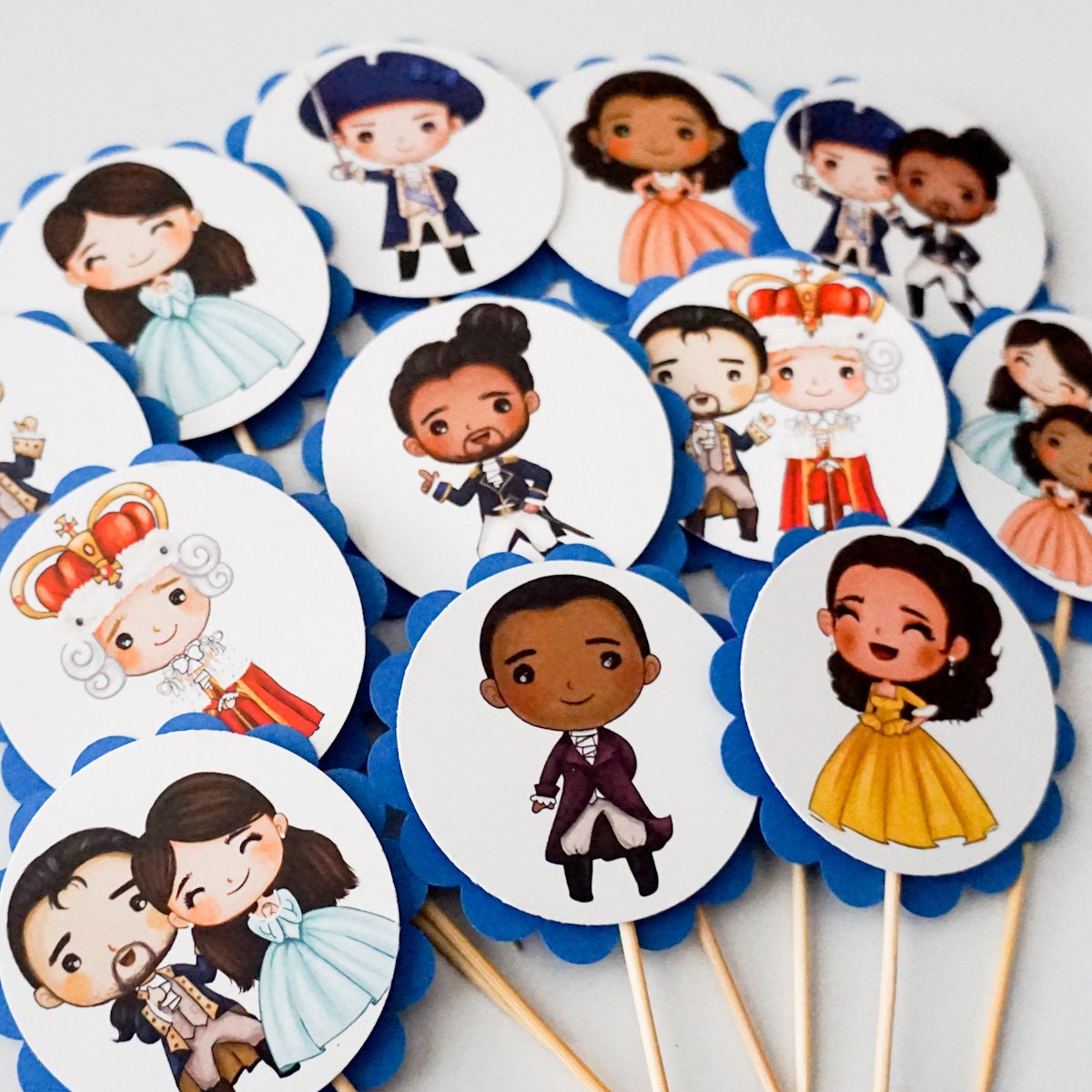 Hamilton Cupcake Toppers Alexander Stage Production | Etsy