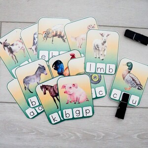 Sound Clip Cards for Toddlers and Preschool Farm Busy Activities, Fun ...