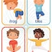 Movement Cards for Toddlers and Preschool Yoga Kids, Busy Activities ...