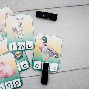 Sound Clip Cards for Toddlers and Preschool Farm Busy Activities, Fun ...