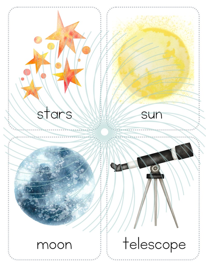 Flashcards - Space Planets Solar System Curiosity Cards for the Growing ...