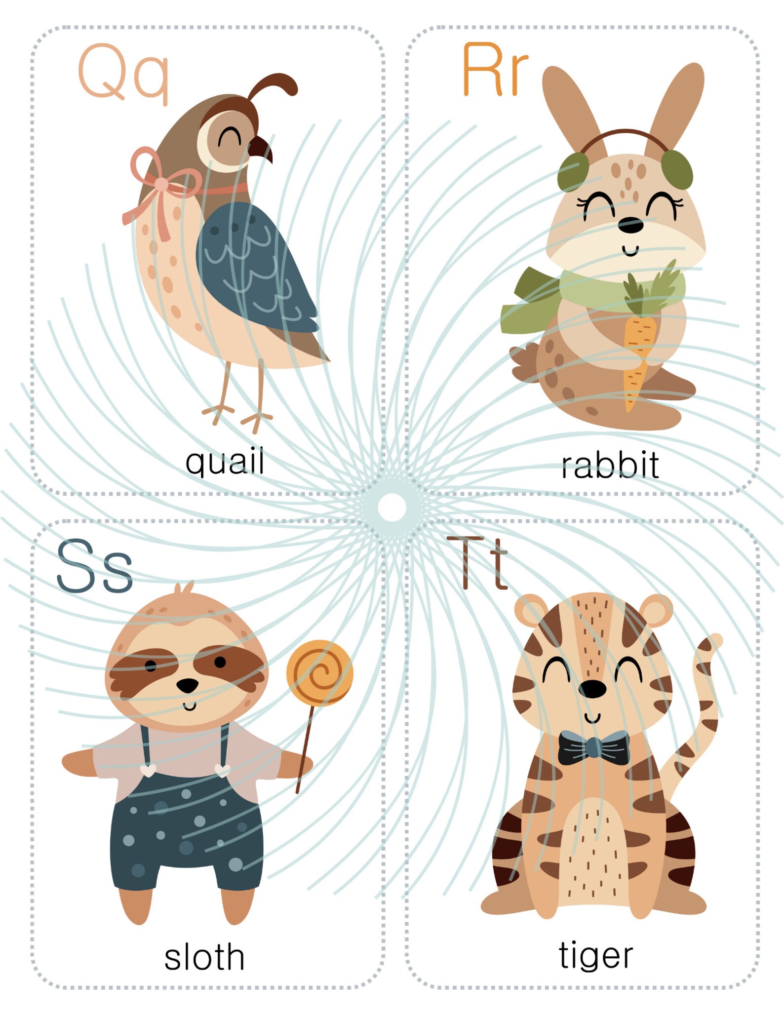 Flashcards A-Z Adorable Animals, Preschool, Toddler, Child - Life Long ...