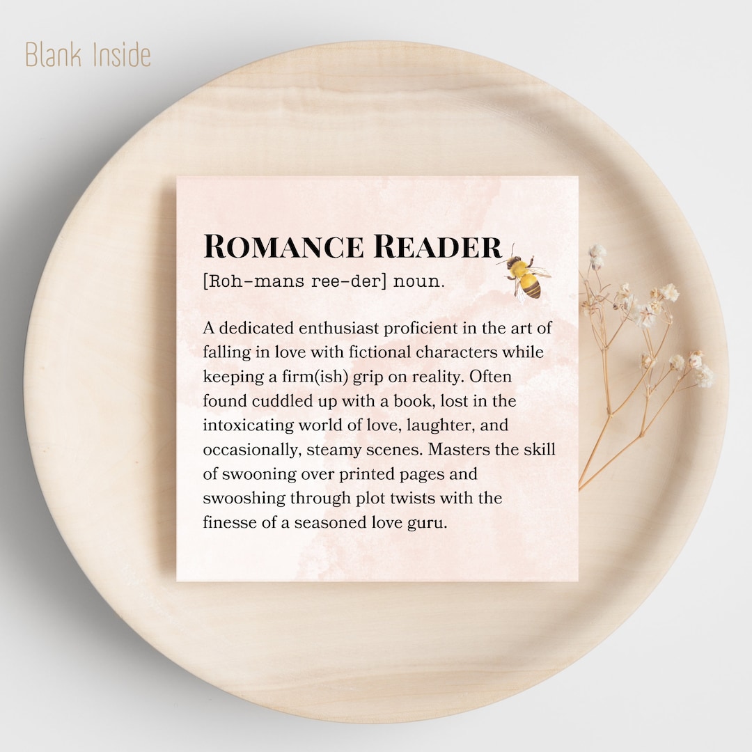 Card - Romance Reader - Perfect for Any Book Lover. Digital Download ...