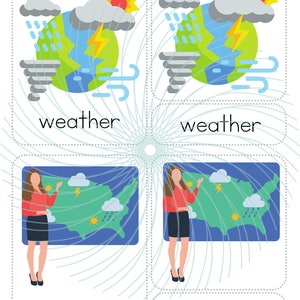 3 Part Cards - Weather and Seasons - Flash Cards, Montessori Flashcards ...