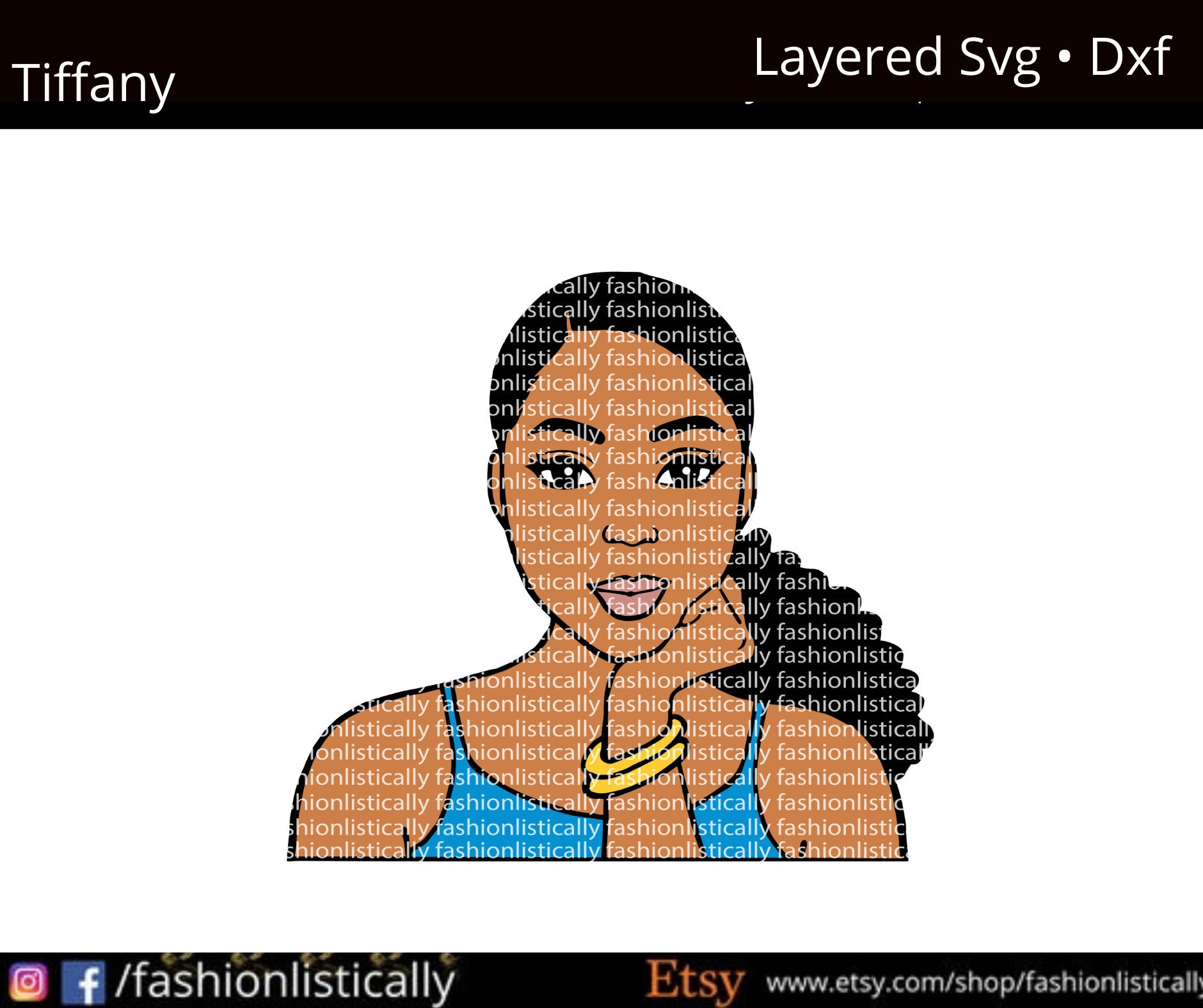 Woman Wearing Side Ponytail Svg/dxf - Etsy