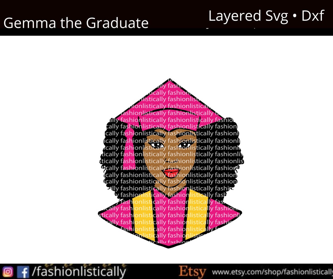 Black Woman Svg,graduate Svg/ Dxf - Etsy