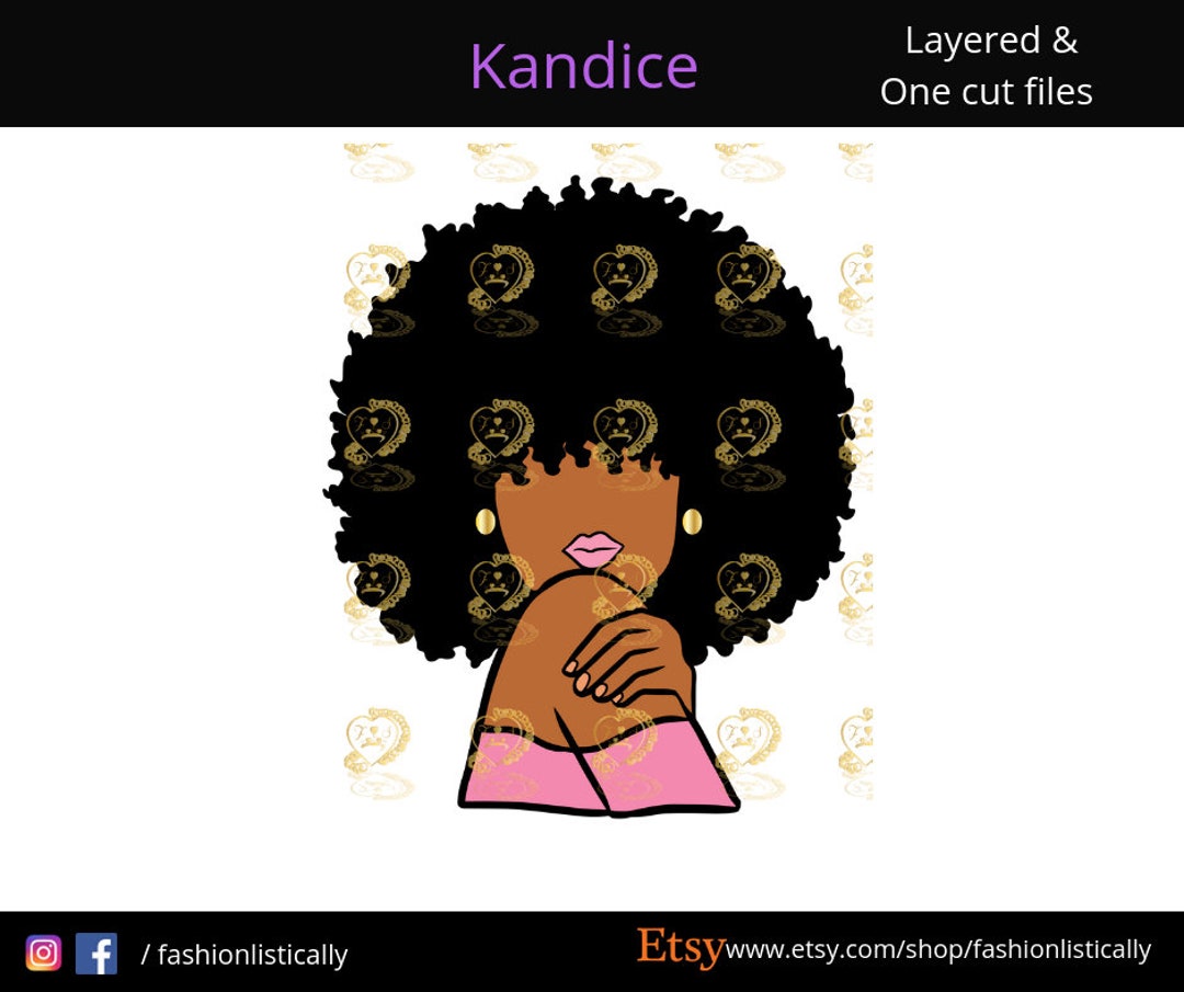 Afrocentric Hair Svg Black Girl Svgafro Lady Svg Black Girl - Etsy