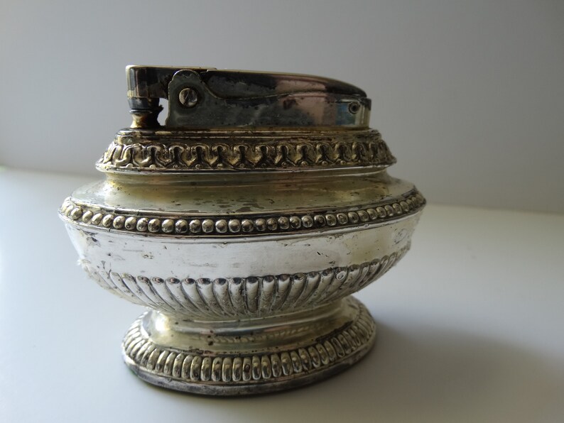 Vintage Ronson Table Top Lighter Queen Anne Design Silver Plate - Etsy