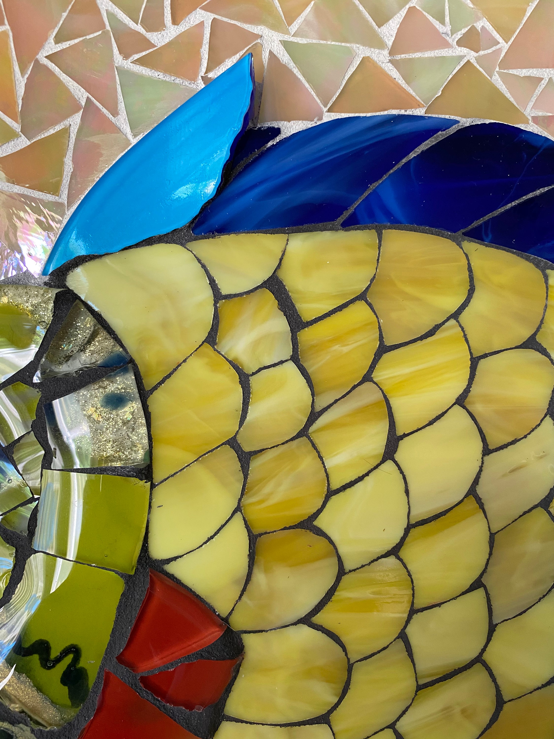 Mosaic Original Design Fish Wall Hanging Colorful - Etsy