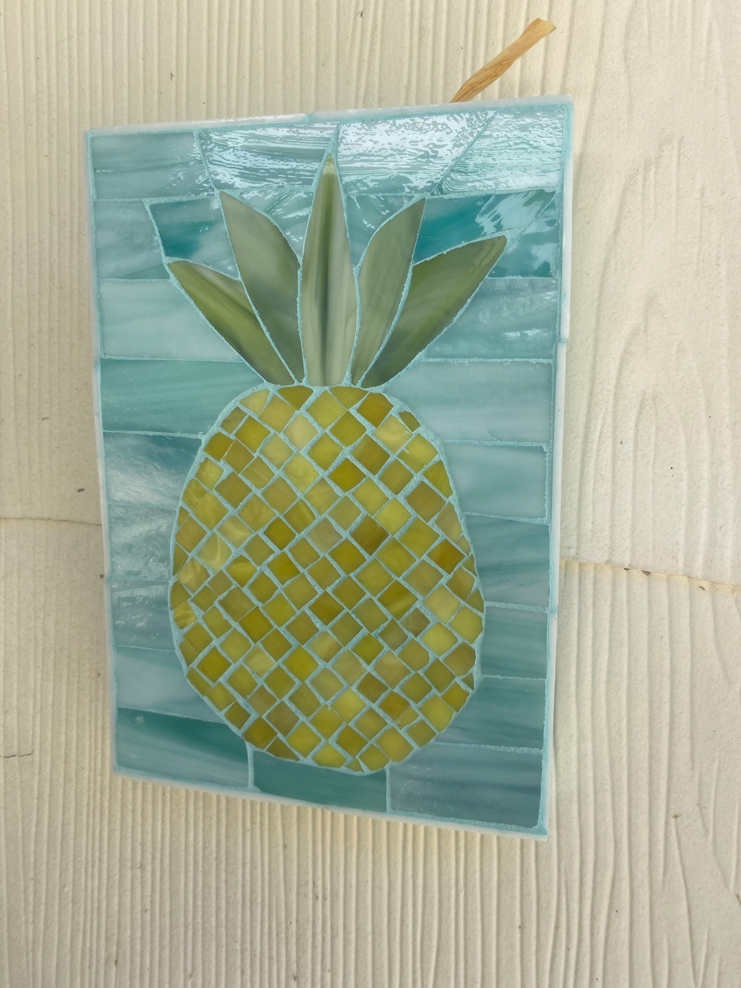 Pineapple Mosaic Universal Sign of Welcome Looks Very Beachie - Etsy