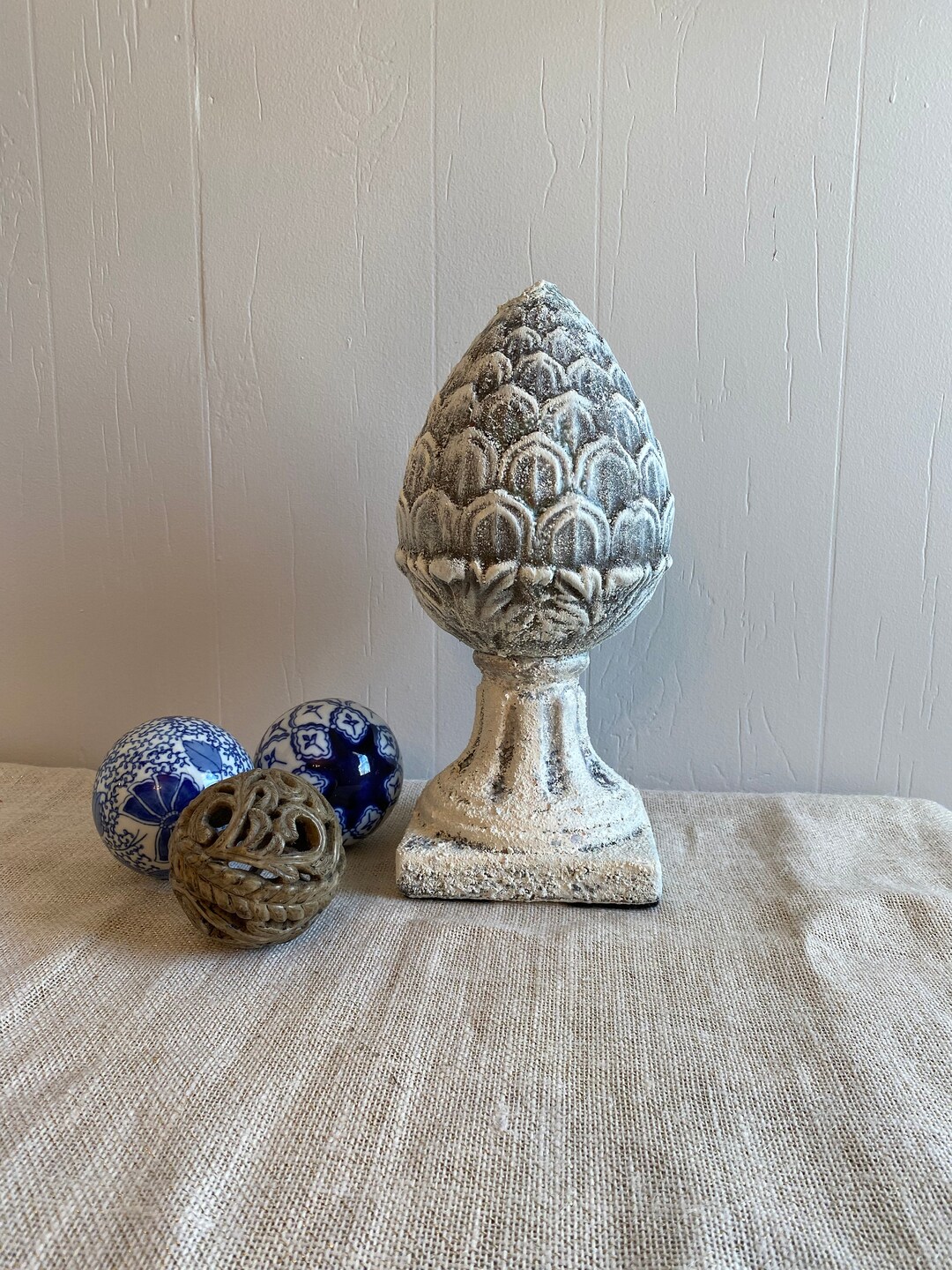 Finial Distressed Cottage Home Decor - Etsy