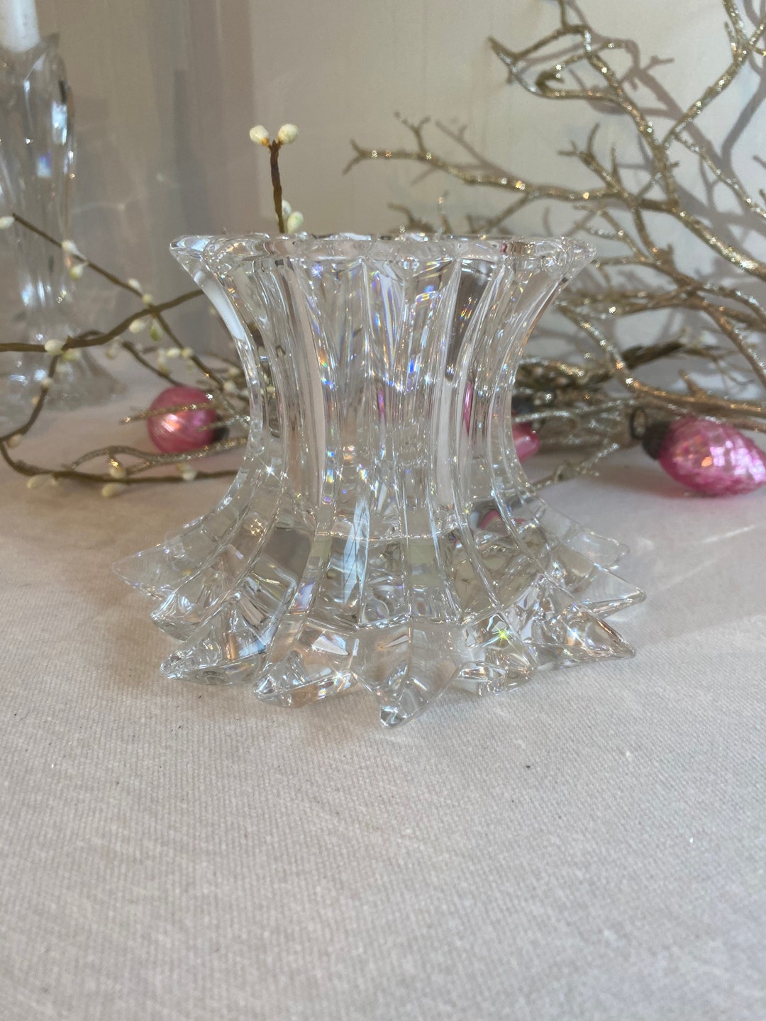 Beautiful Glass Candle Holder Home Decor - Etsy