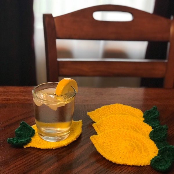 Lemon Coasters - Etsy