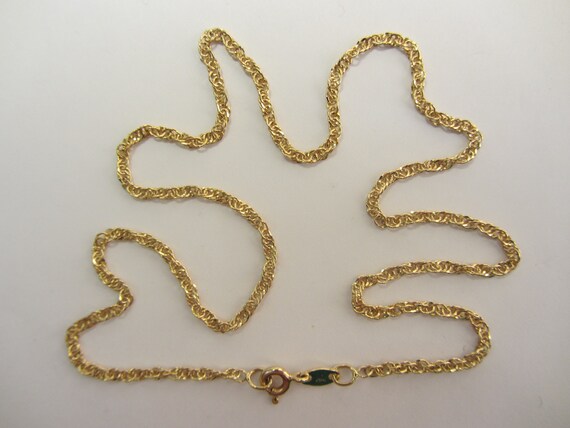 14k Solid Gold Twist Curb Chain 16x 2mm Necklace 3.32 - Etsy