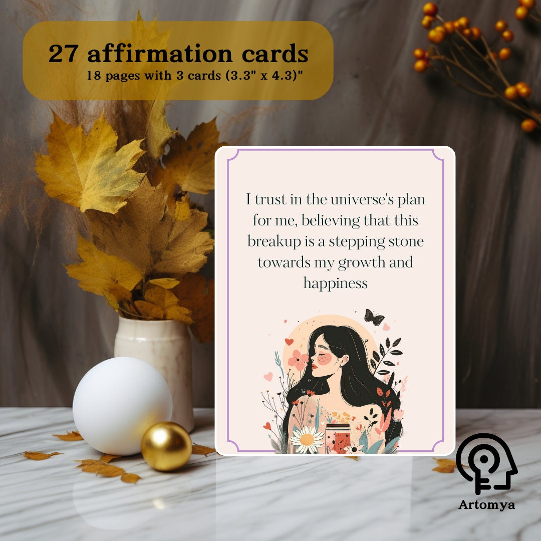 Printable DIGITAL Breakup AFFIRMATIONS- Very Uplifting Great Support - Etsy