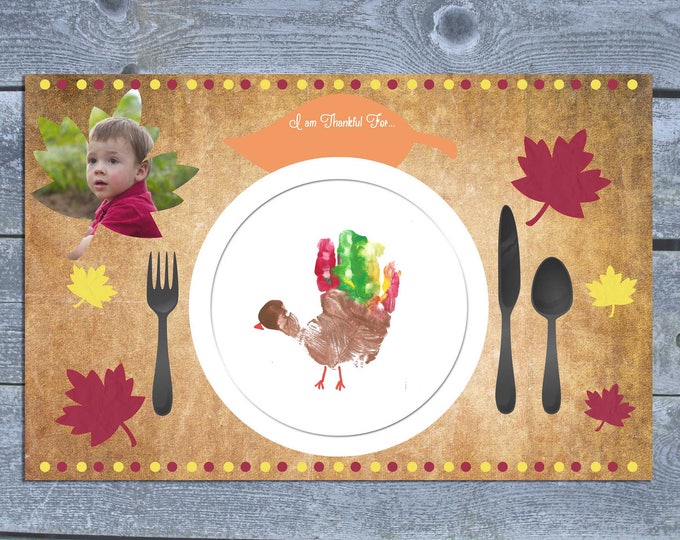 Thanksgiving Placemat Thanksgiving Craft for Kids - Etsy