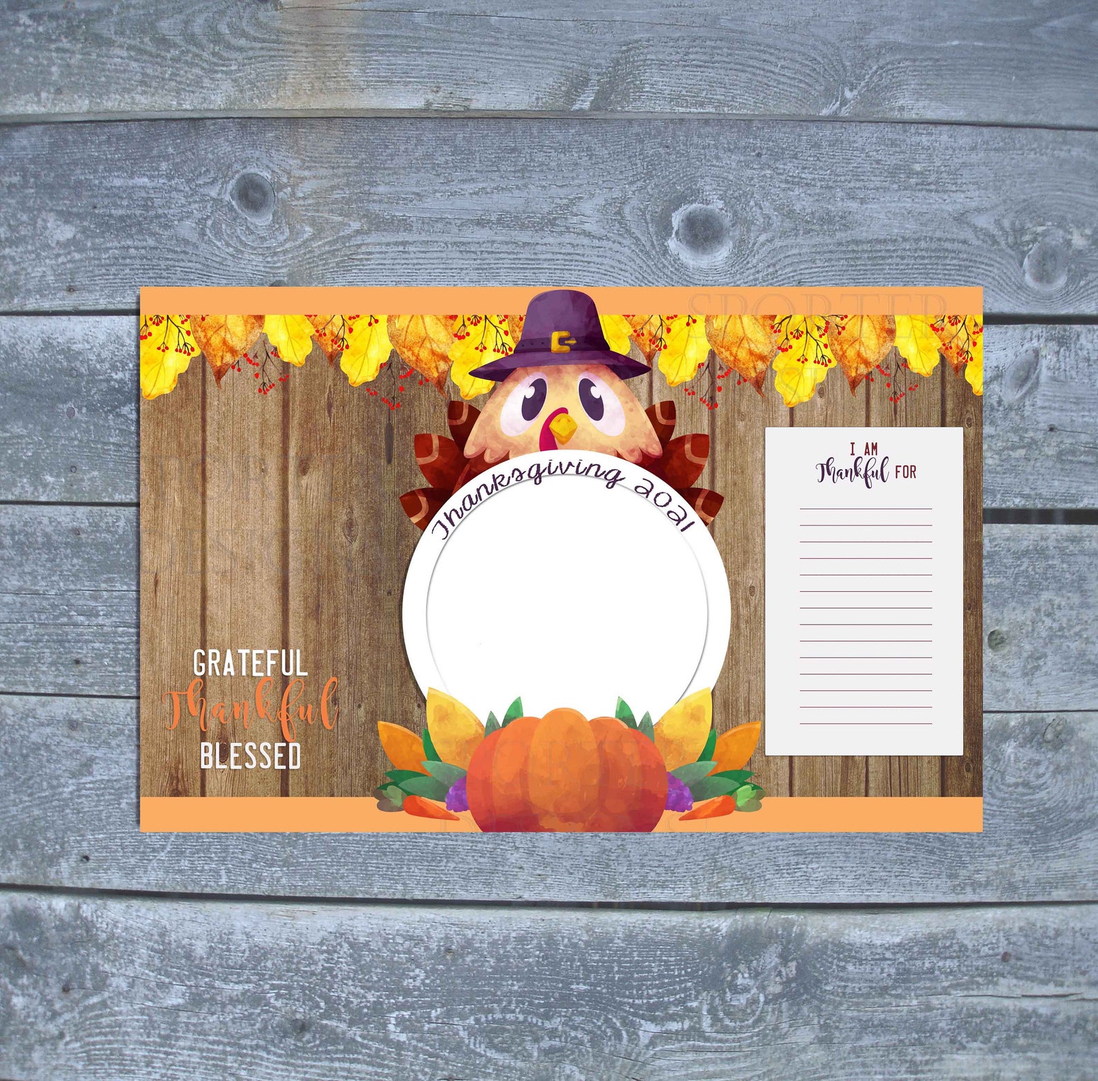 Thanksgiving Placemat - Thanksgiving Craft for Kids - Thanksgiving ...