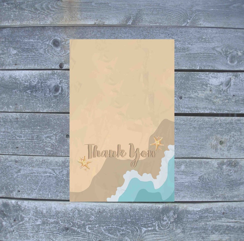 Beach Bridal Shower Thank You Sea Shell Bridal Shower | Etsy