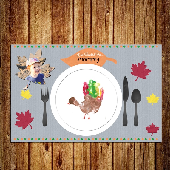 Thanksgiving Placemat DIGITAL Instant and Custom | Etsy