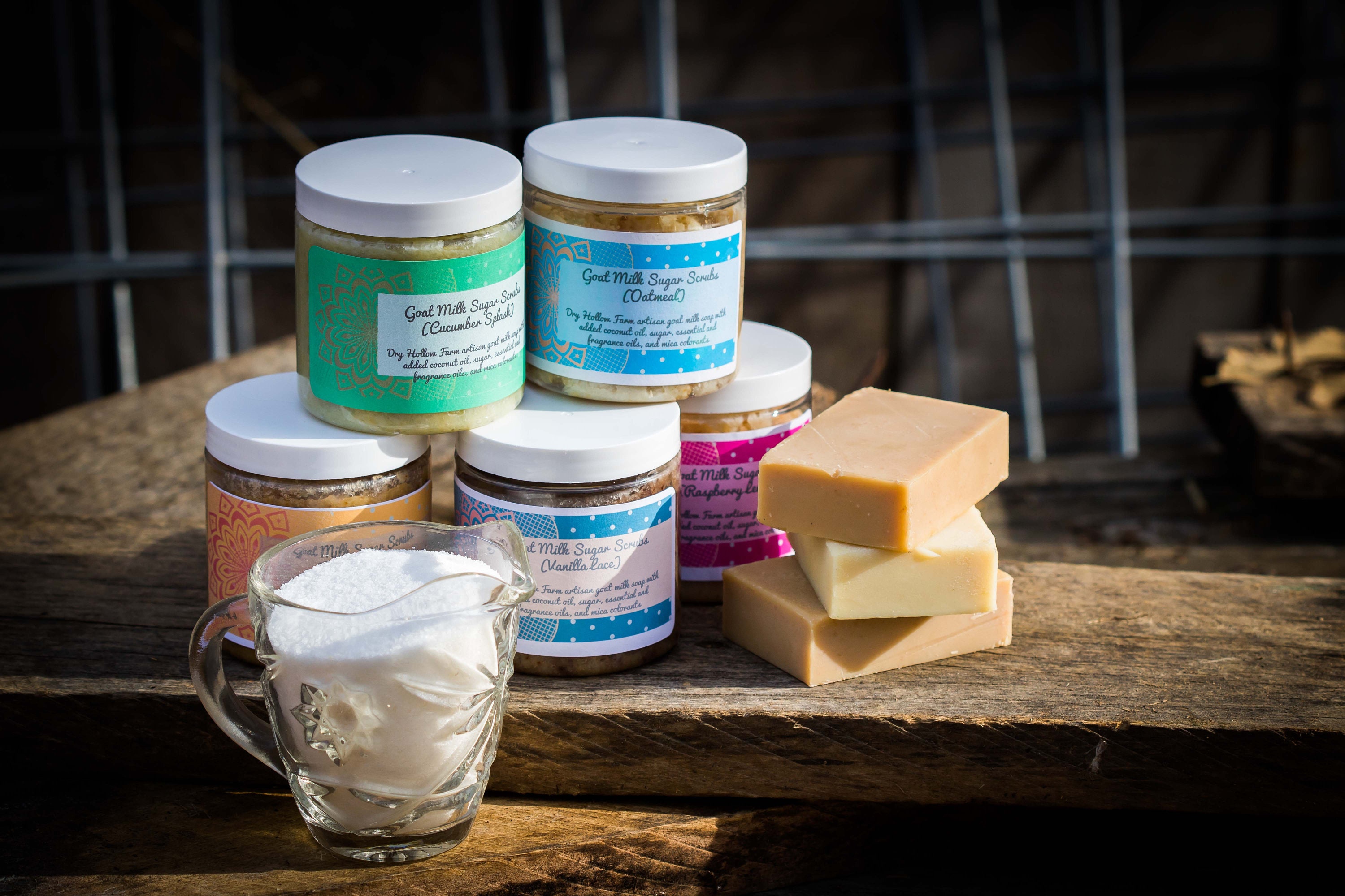 Goat Milk Soap Hand & Body Scrubs — Dry Hollow Farm