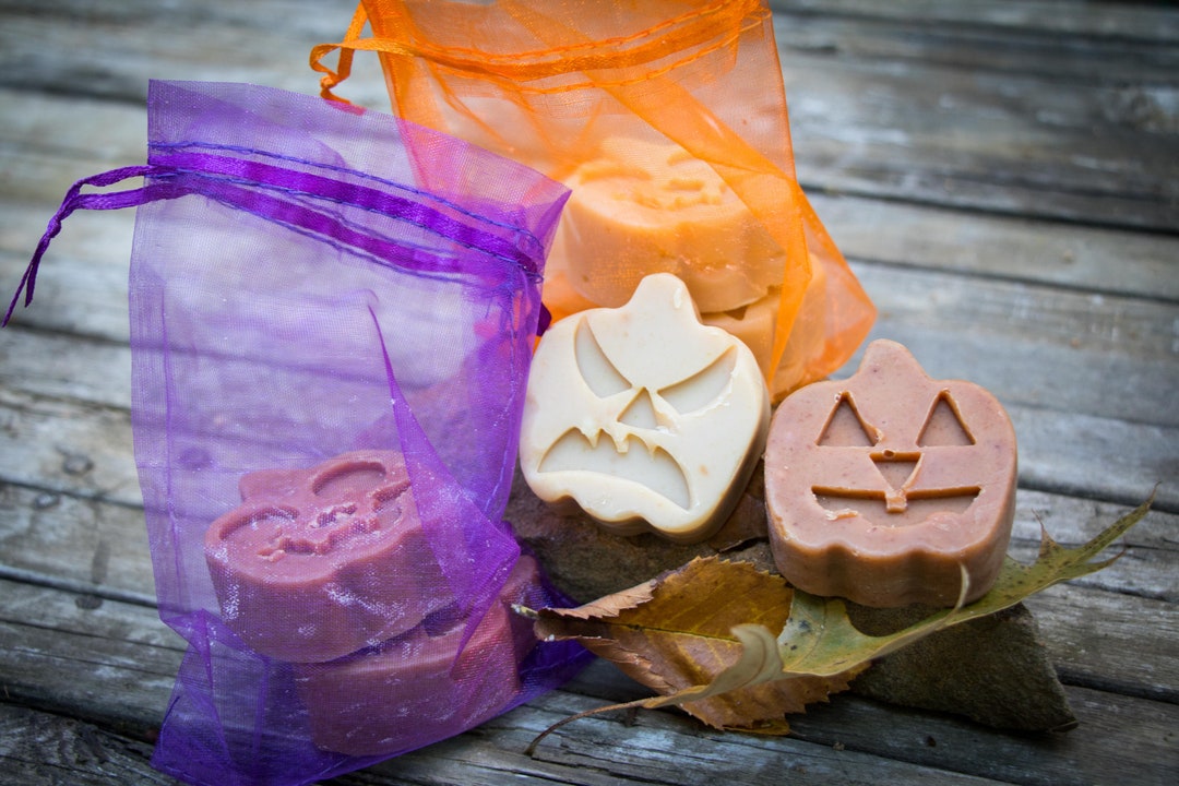 Halloween Pumpkin Goat Milk Soap Gift Set set of 3 - Etsy