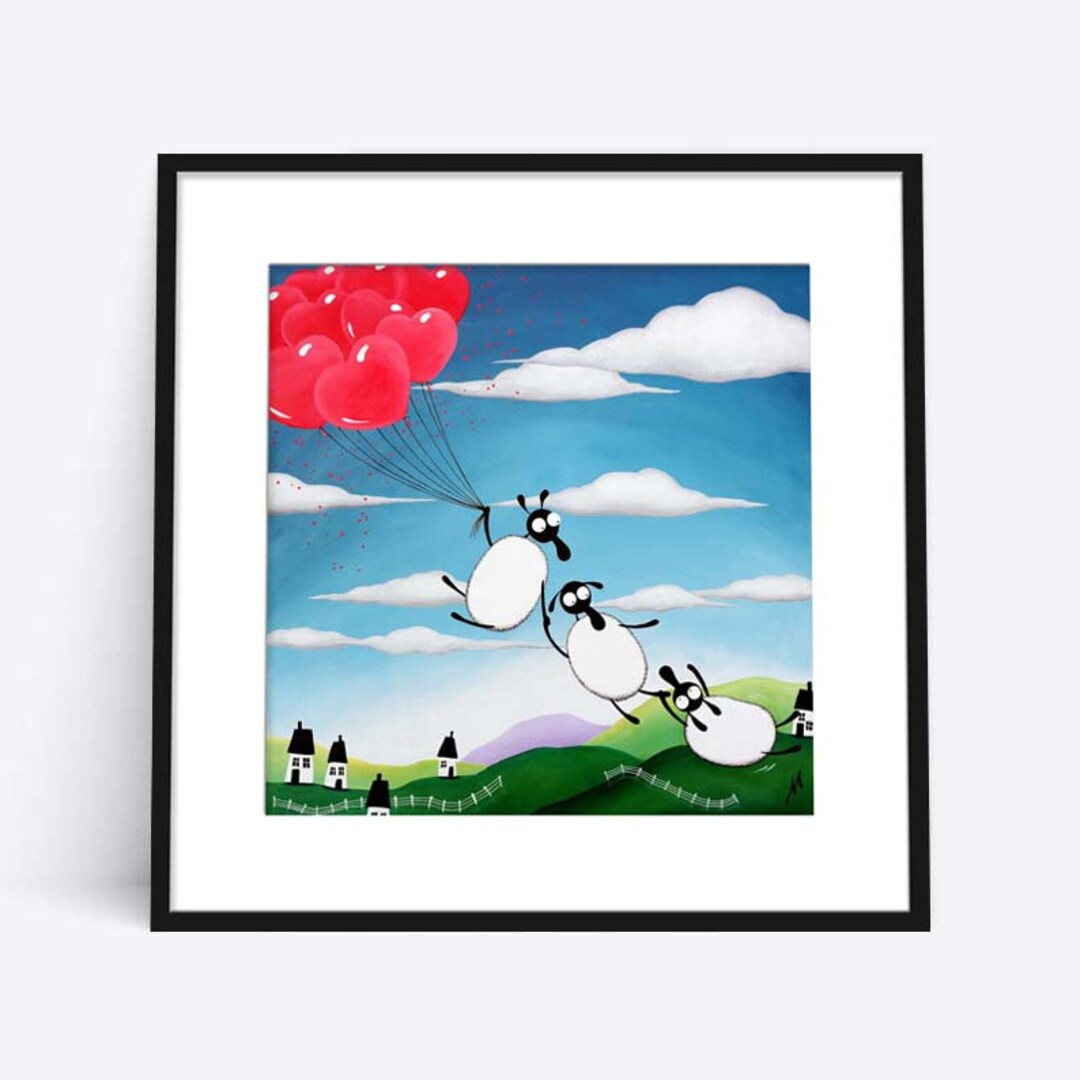 Tup, Tup and Away limited Edition Print Animal Farm Original Whimsical ...