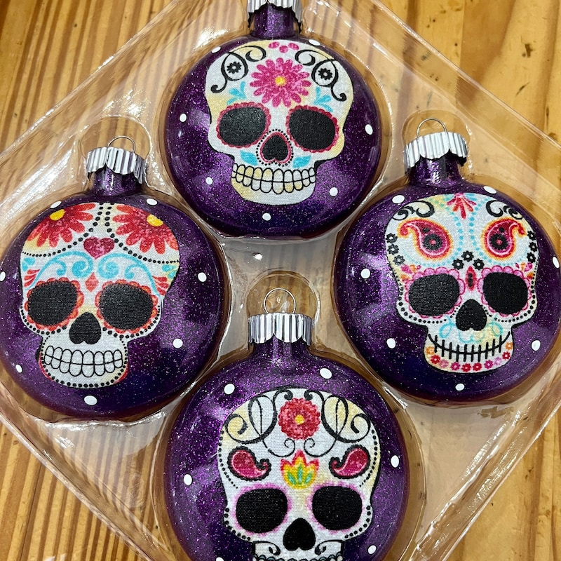 Sugar Skull Ornament - Etsy