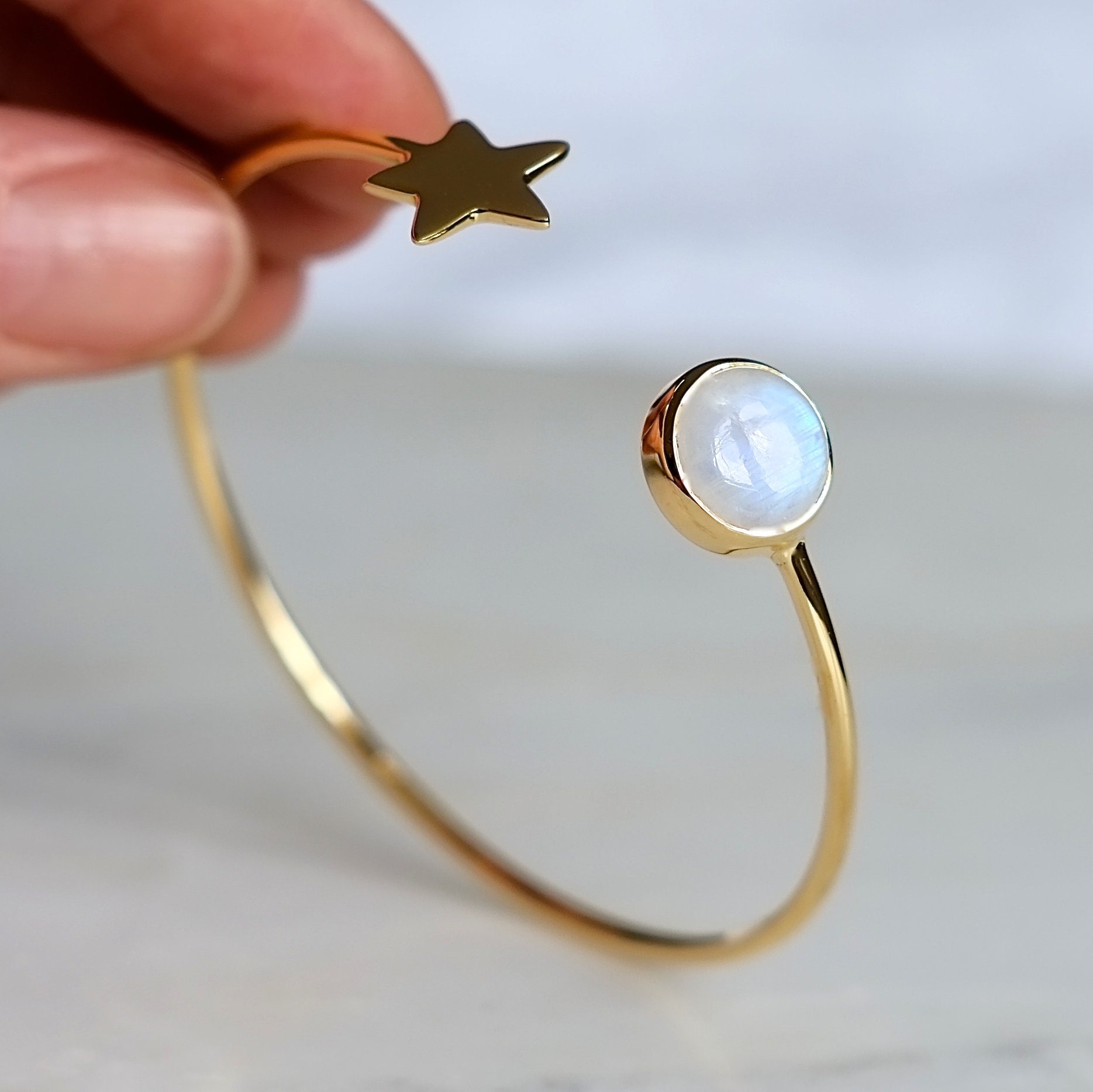 Moonstone Bangle