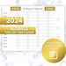 2024 Printable Wall Planner High Resolution Calendar Any Size A4,A3,A2 ...