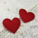 Red Heart Ornament Felt Heart Decoration Christmas Felt Decor ...