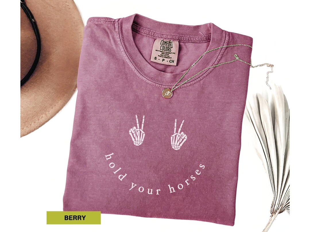 Hold Your Horses Shirt Minimalist Grunge Country Style Shirt Western ...