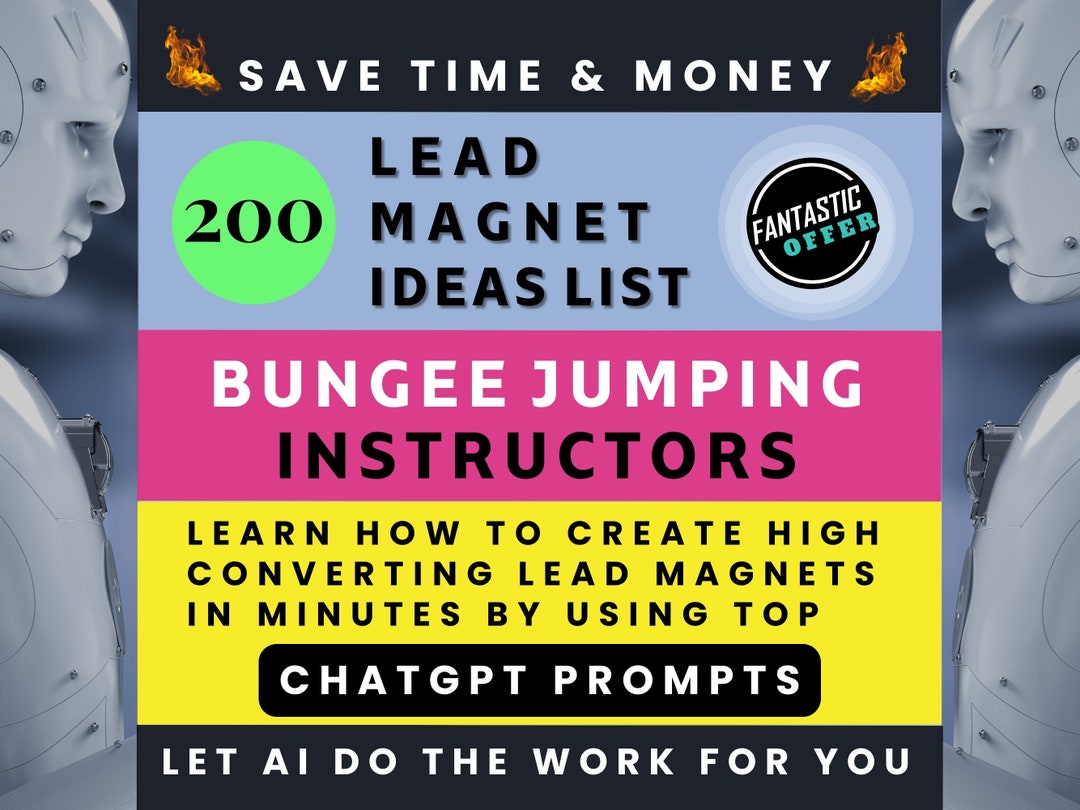 Lead Magnet Ideas for BUNGEE JUMPING INSTRUCTORS Chatgpt Prompts ...