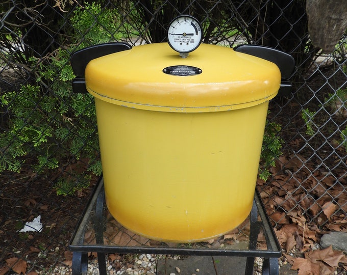 Vtg 1970's Yellow Presto 408A Pressure Cooker 21 Quartvtg Stove Top ...