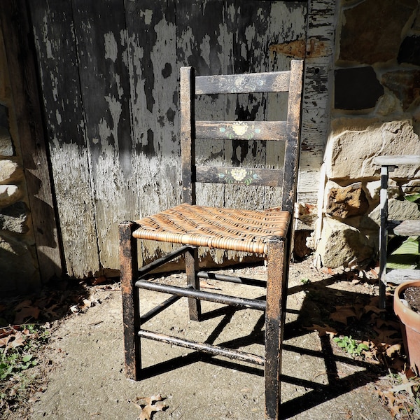 Antique Ladder Back Chairs - Etsy