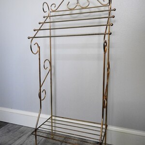 Vtg Wire MCM Towel Rack Vtg Gold Towel Rack Retro Bathroom - Etsy