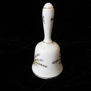 Vtg White Bone China Bell|vtg English Porcelain White Floral Bell|vtg ...