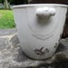 Antique Ironstone Bucket, Slop Bucket, Brown White Floral, Transferware ...